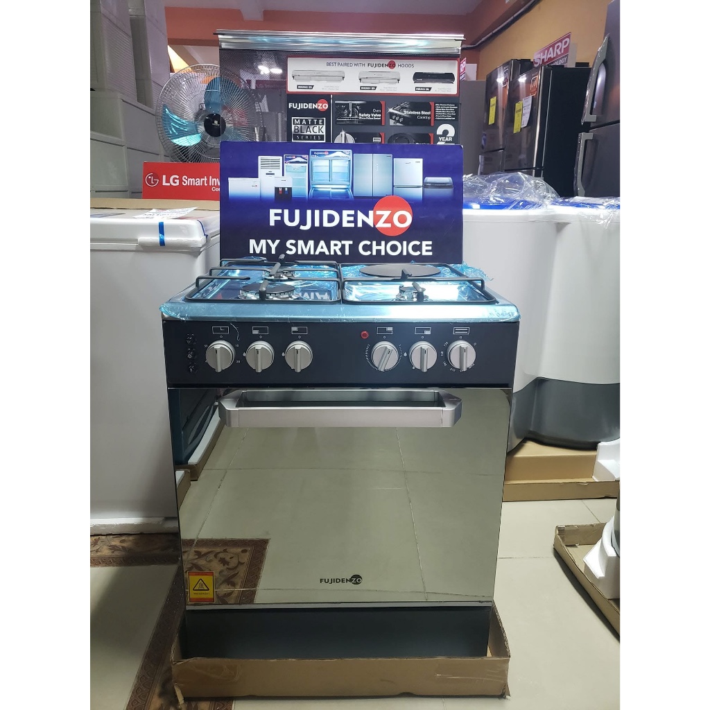 Brand new FUJIDENZO Gas Range 60cm 1 Electric + 3 Gas burners Model ...