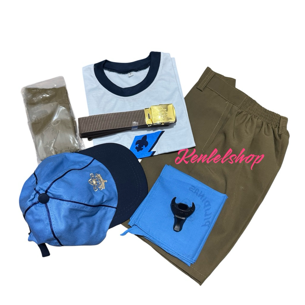 High Quality BLUE KID SET 7in 1 school uniform | Shopee Philippines