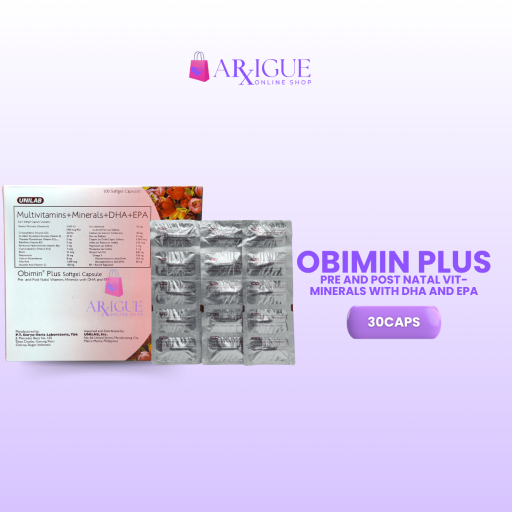 Obimin Plus 30 Soft Gel Capsules (Multivitamins+ Minerals + DHA + EPA ...