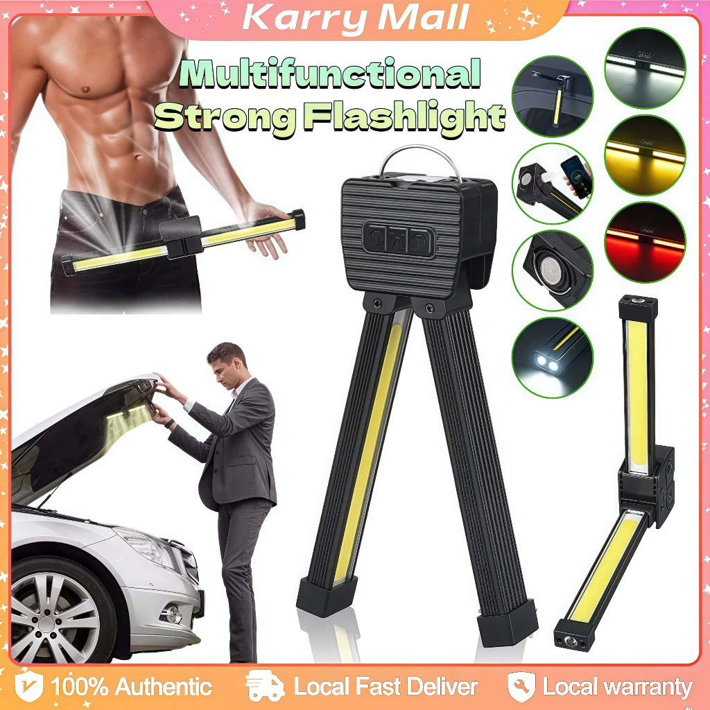 Waterproof LED Outdoor Flashlight Gym Lamp Light Posing With Magnet ...