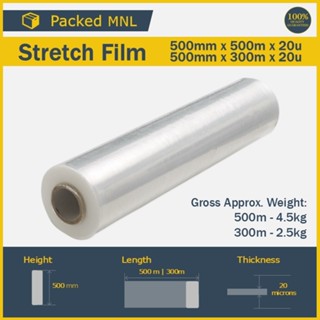 [High-Grade] Stretch Film - Jack Wrap 500mm x 500m x 20u - 500mm x 300m ...