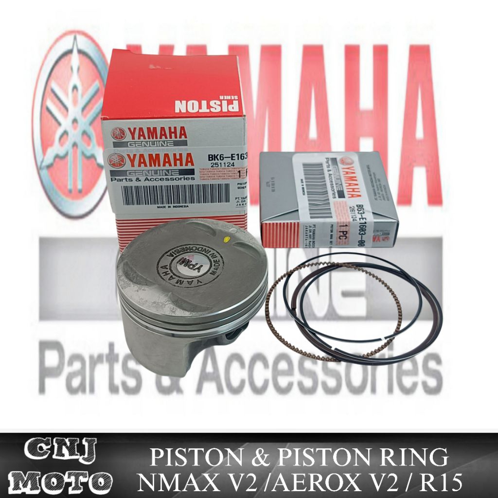 PISTON WITH RING SET NMAX V2 & AEROX V2/ R15 | Shopee Philippines
