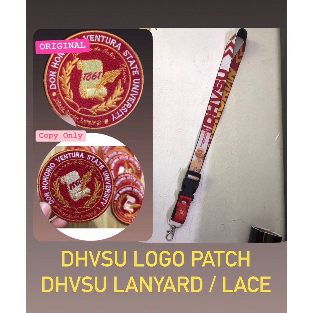 DHVSU Patch and ID LACE LANYARD & COR ID | Shopee Philippines