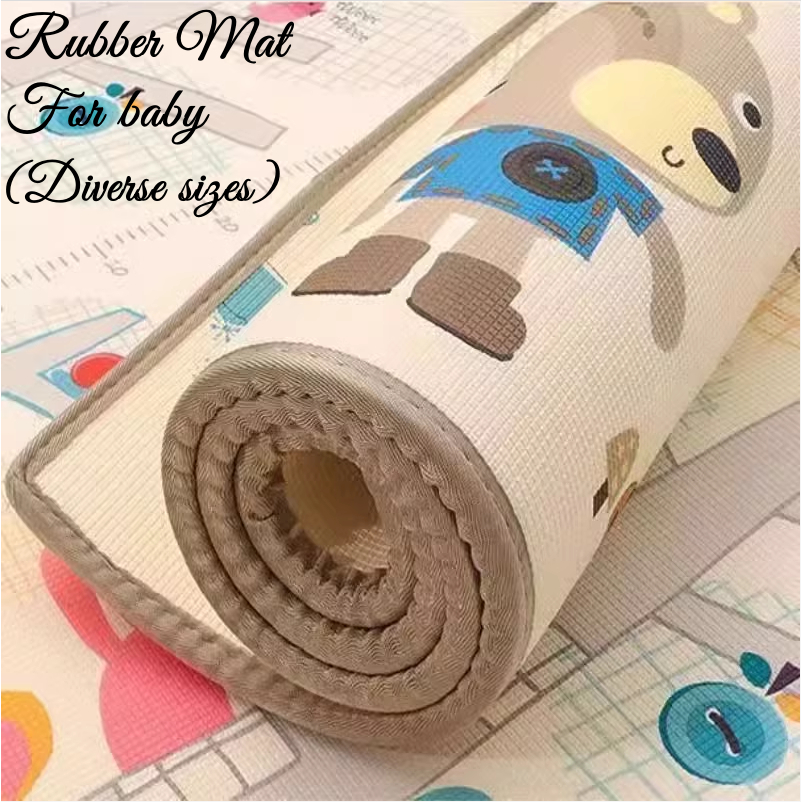Baby playmat Big size double sided play mat for baby family size rubber ...