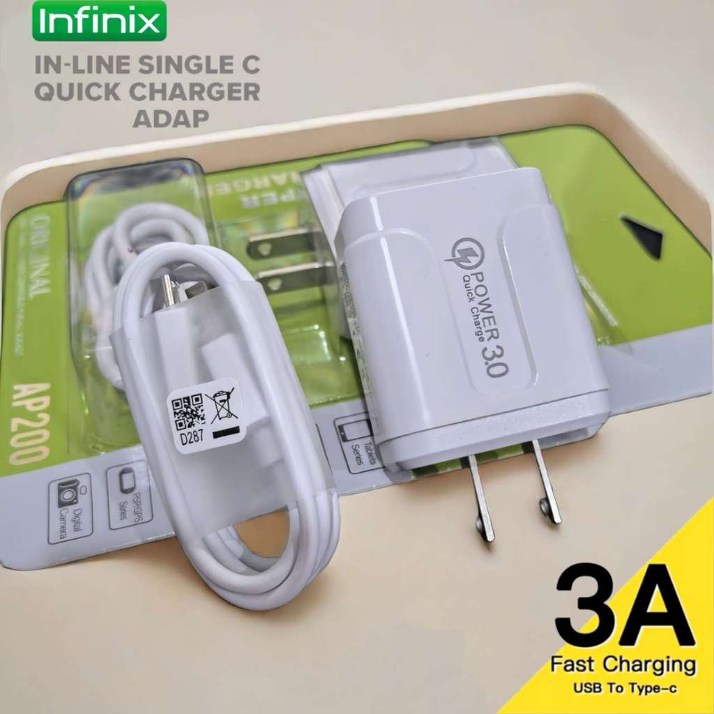 AP200 Infinix Travel Fast Charging 3A Fast Charger With Usb Cable For ...
