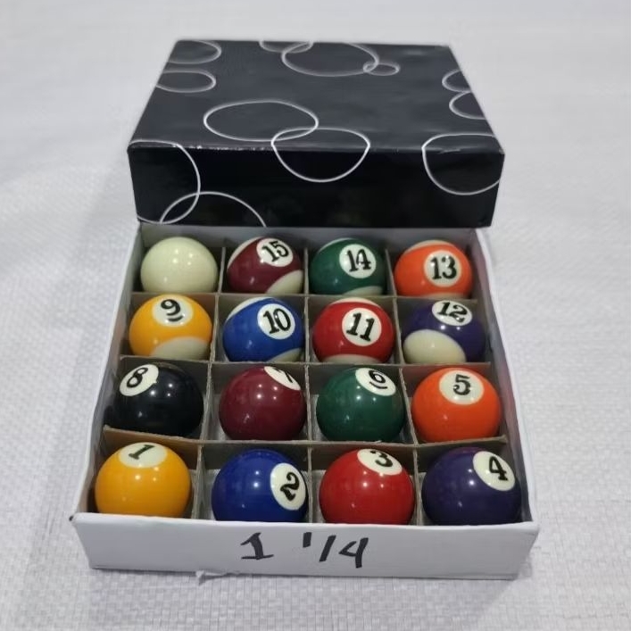 Billiard Balls Set 1 1/4 inches diameter for small billiard tables ...