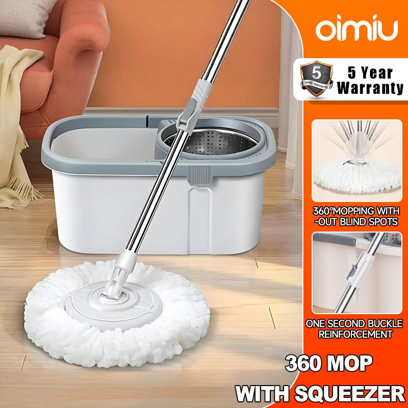 Oimiu Tornado Mop Original Spin Mop With Spinner And Bucket Complete ...