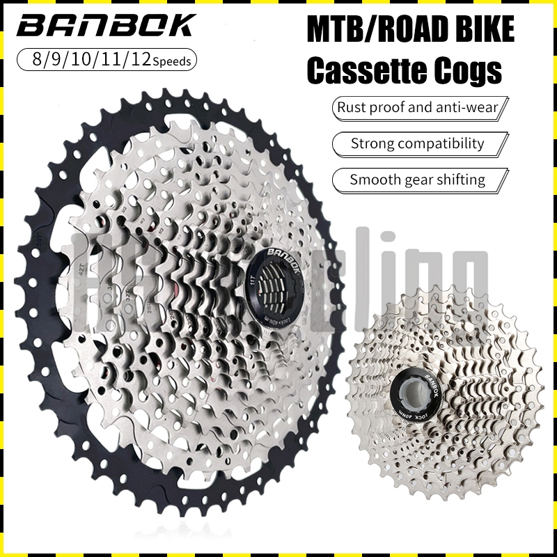 BANBOK MTB 8 9 10 11 12 Speed Cassette Cogs 36T 42T 46T 50T 8-12s ...