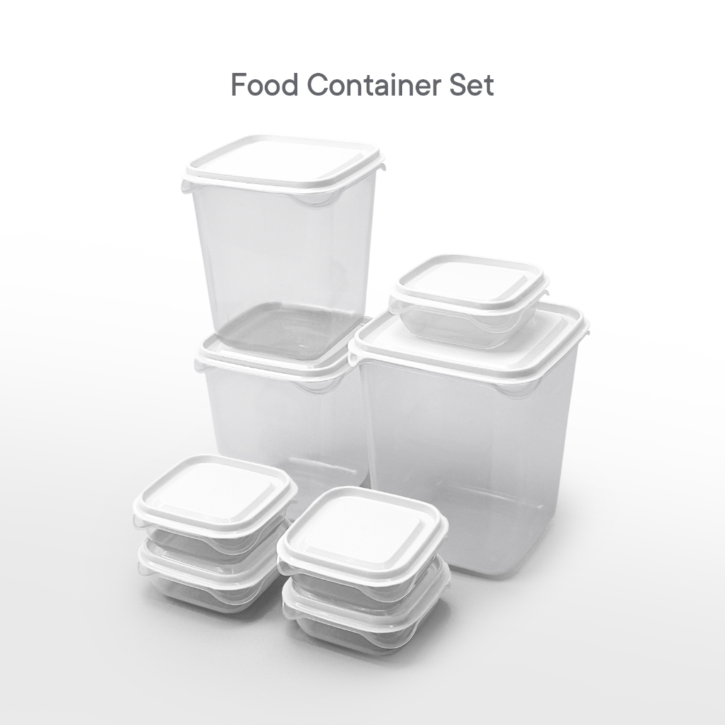 OSH Food Container Set Food Storage Box Organizer Food Keeper | Shopee ...