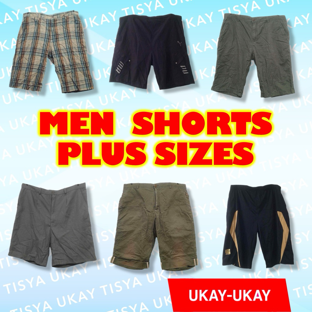 RN17B1 Ukay Ukay Preloved Mens Shorts, Plus sizes A2778 | Shopee ...