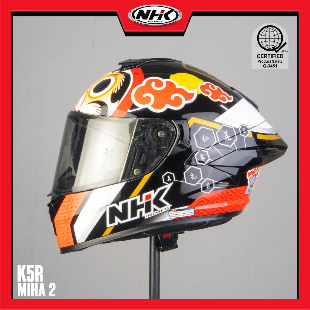 NHK Helmets K5R - Mihail Florov # 2 Full Face Dual Visor Helmet ...