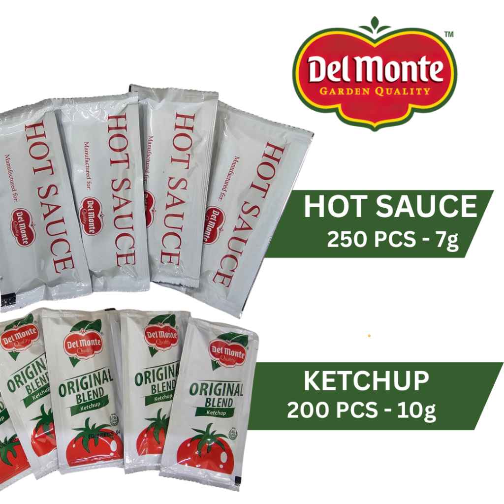 Del Monte Hot Sauce Sachet or Ketchup Sachet ( DELMONTE) | Shopee ...