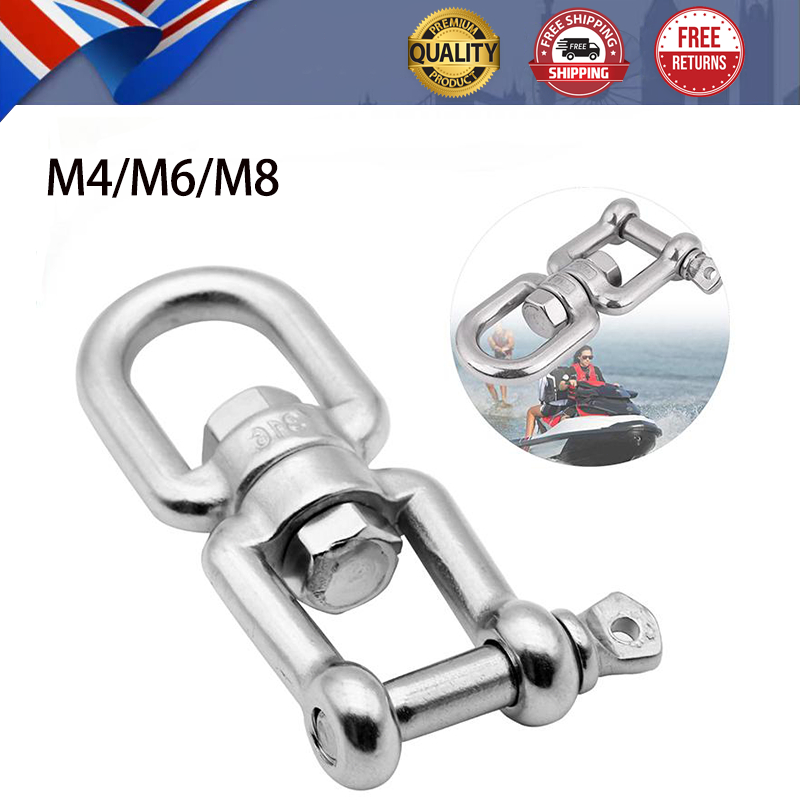 304 Stainless Steel Swivel Ring 8-Shaped Rotating Connector Stainless ...