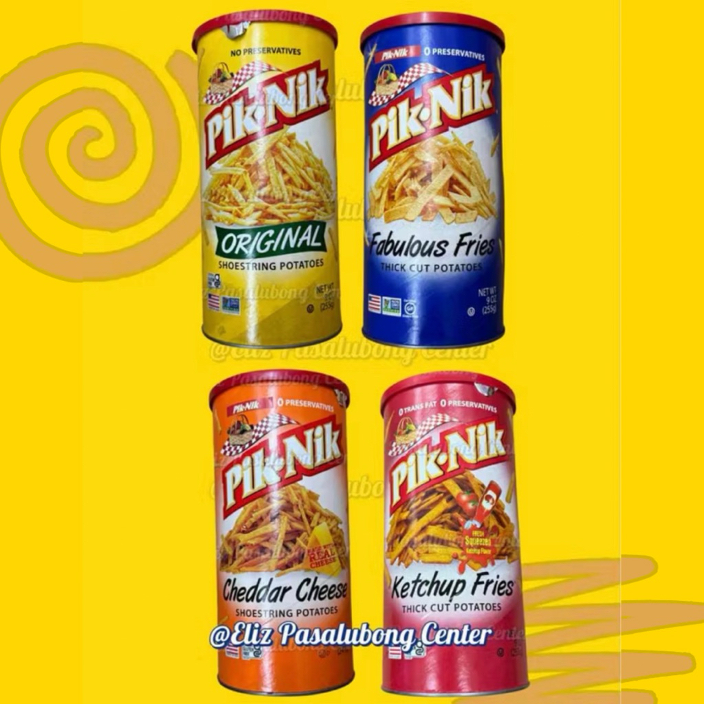 (PIK-NIK 255G) ORIGINAL, FABULOUS FRIES, CHEDDAR CHEESE, AND KETCHUP ...