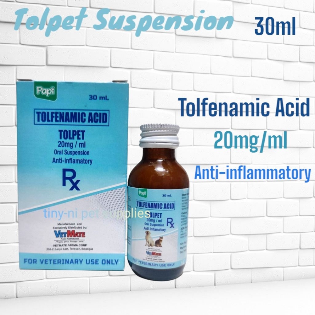 Tolpet_pet Syrup for Dog Cat|30ml (Tolfenamic-Acid) Anti-inflammatory ...