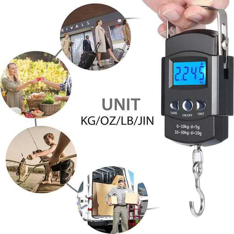 new cod 50kg Portable Hand Carry Hook Type Digital Weight Scale ...
