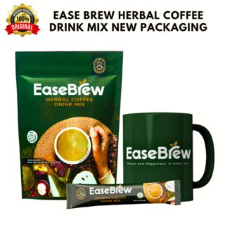 100% Authentic Ease Brew Herbal Coffee Drink Mix New Packaging (10 ...