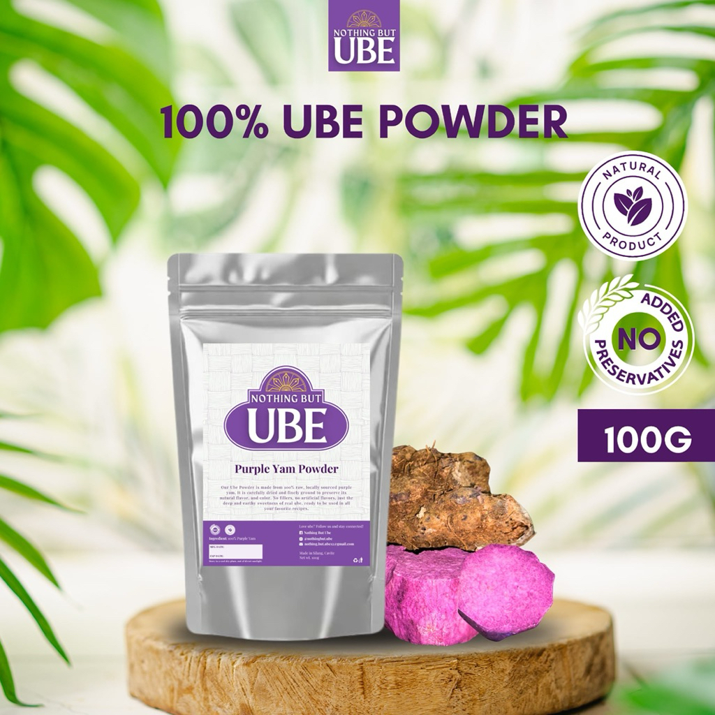 Nothing But Ube | 100% Natural Purple Yam (Ube) Powder - 100g | Shopee ...