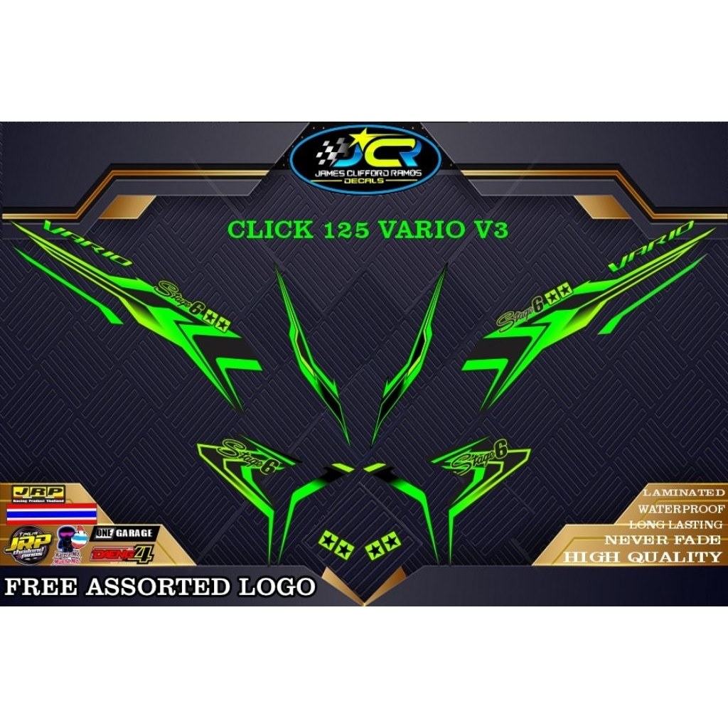 Honda Click 125 Vario V3 Stock Decal Stickers (New Design) | Shopee ...