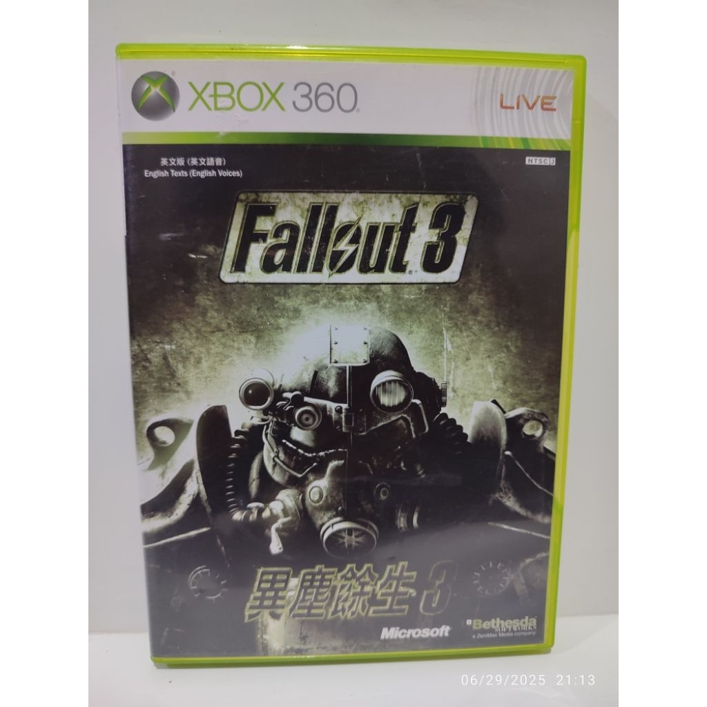 XBOX 360 - Fallout 3 (PRE-OWNED) "for NTSC-J" | Shopee Philippines