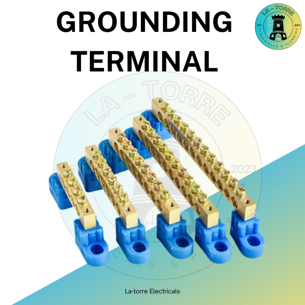 Grounding Bus Bar Terminals (4-16Holes) for Electrical Wiring | Shopee ...