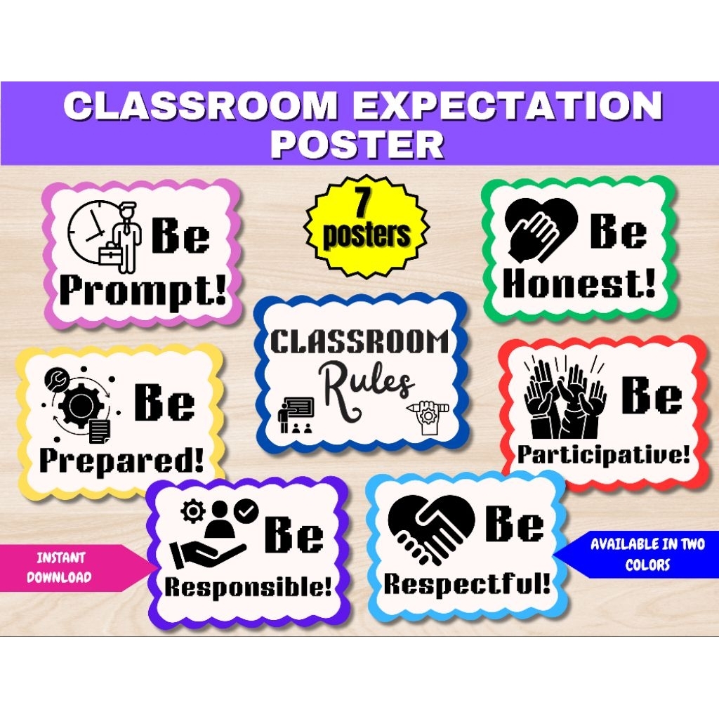 Classroom Rules Posters |Classroom Decor | Behavior Rules |Teacher ...