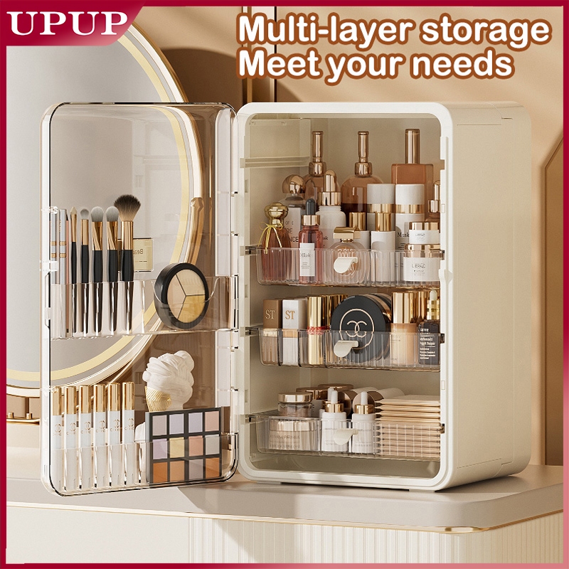 UPUP Multi-Layer Cosmetic Storage Cabinets Make Up Organizer Large ...