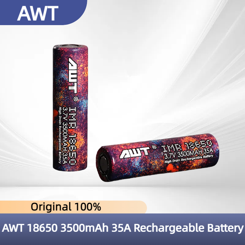 AWT/Aweite 18650 rechargeable battery 3.7v 3500mah 35A rainbow diy ...