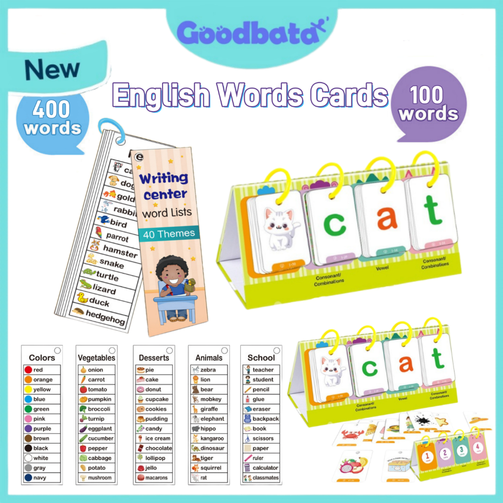 40 Themes Words Flashcards 41cards Dolch Sight Word&129PCS Phonics ...