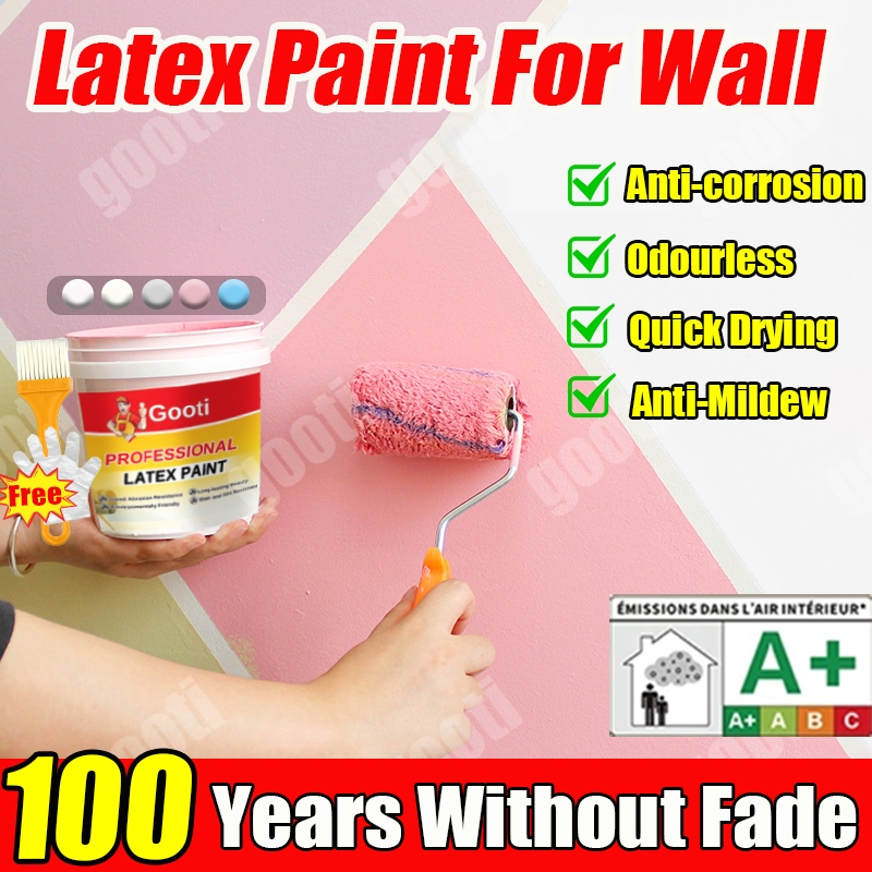 1 Gallon Gooti Anti Mildew Waterproof Latex Paint Odourless For Indoor ...