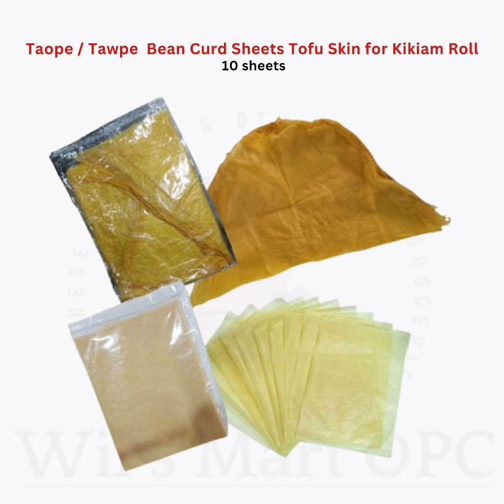 Taope / Tawpe Bean Curd Sheets Tofu Skin for Kikiam Roll 10 sheets ...
