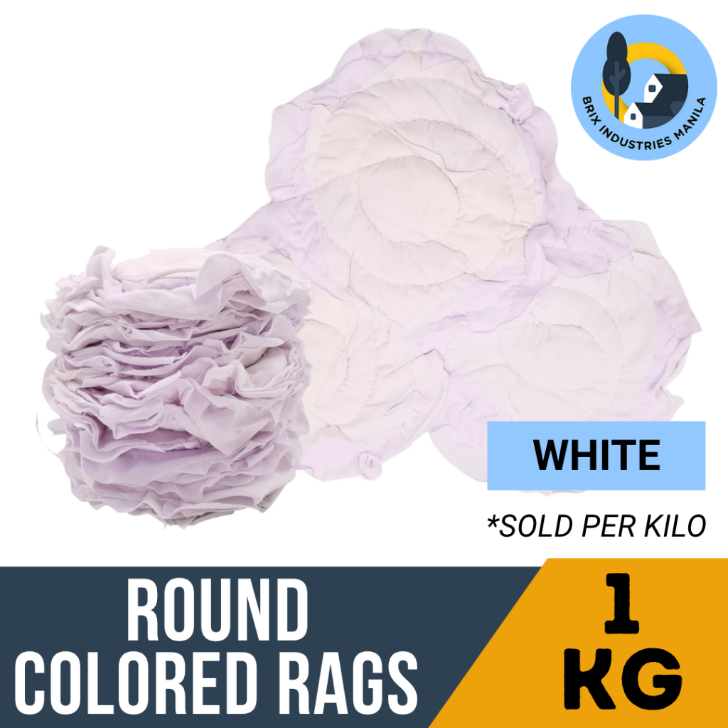 Cotton Rags Basahan 1kg Colored or White Construction Cleaning Material ...