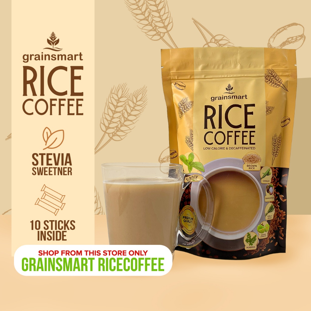 Grainsmart Rice Coffee With Barley and Moringa Sweetened by Stevia 210g ...