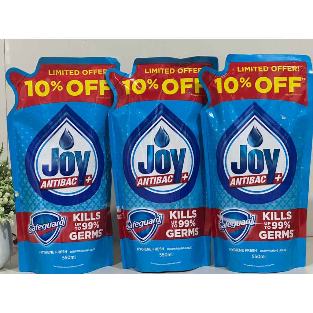 Joy Antibac Hygiene Fresh Dishwashing Liquid 550ML | Shopee Philippines