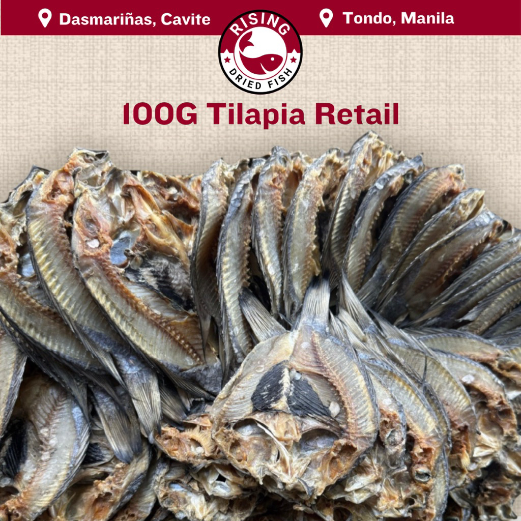 100g Premium Tilapia Daing Cebu - Traditional Dried Tilapia Fish ( in ...