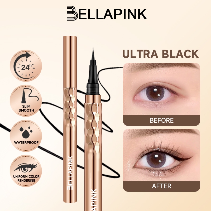 BELLAPINK Gold Embroidery Eyeliner Pen Waterproof Long Lasting Classic ...