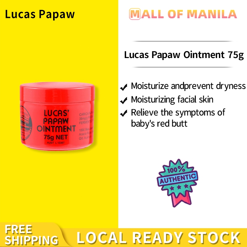 Lucas Papaw 75g Original Ointment - Fermented Papaya Extract Soothing ...