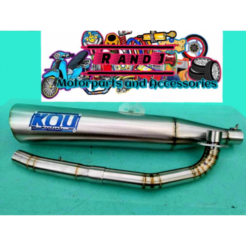 Swirl type power pipe Wave 125,Xrm 125 304 stainless | Shopee Philippines