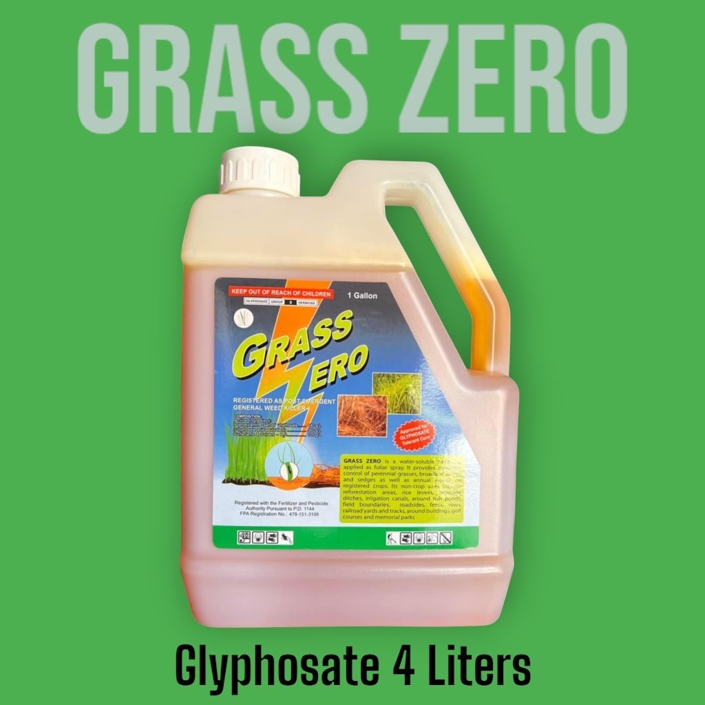GRASS ZERO 4 Liters Glyphosate Herbicide | Shopee Philippines