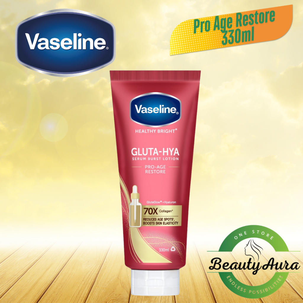 VASELINE Serum Burst Body Lotion Pro-Age Restore 300ML with Collagen ...