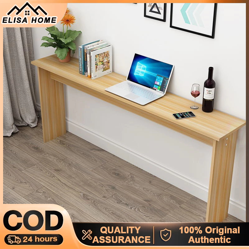 Simple long table by the wall bedroom ultra narrow table computer desk ...