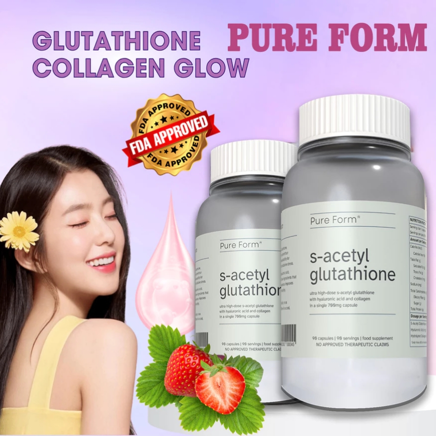 Pure Form S-Acetyl Glutathione | 90 Capsules | 700mg of Gluta ...