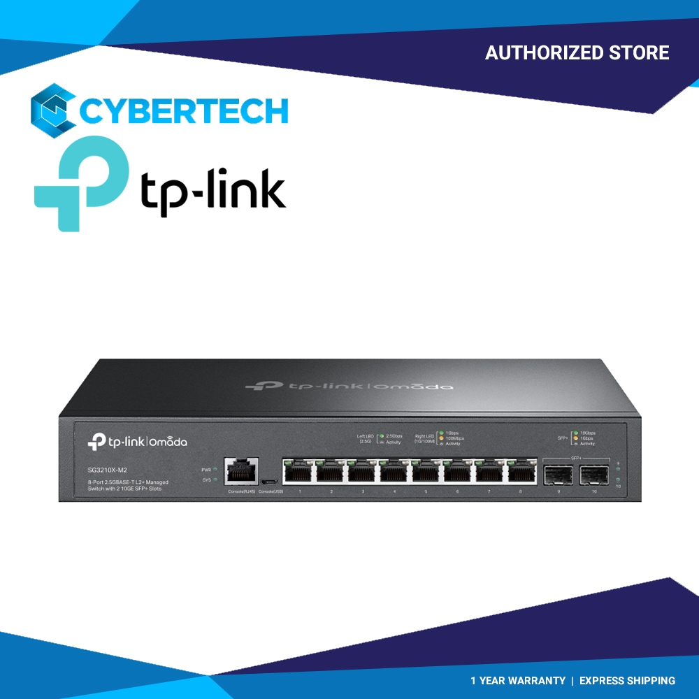 Tp-Link SG3210X-M2 Omada 8-Port 2.5G L2+ Managed Switch | Shopee ...