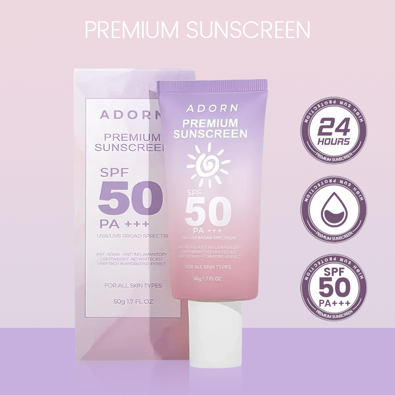 ADORN Face Sunscreen Sunblock Whitening Cream Long Lasting Sunscreen ...