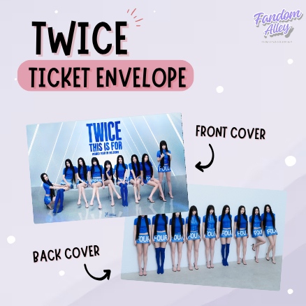 Concert Ticket Envelope TWICE This Is For 2025 WORLD TOUR IN BULACAN ...