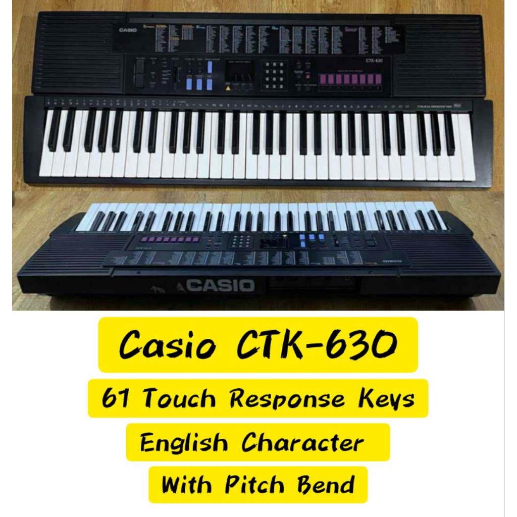 Casio CTK-630 (61 Touch Response Keys) Japan Surplus Keyboard Piano ...