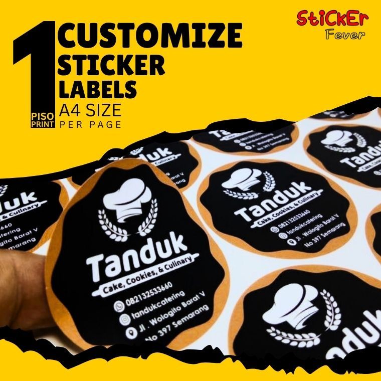 Customize Sticker Labels / Moto Vloger Sticker / Product Sticker ...