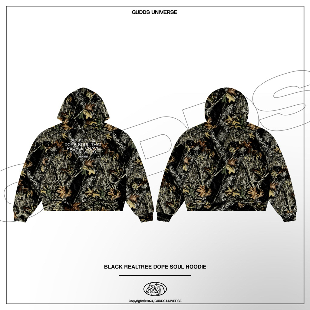 GUDDS UNIVERSE - “BLACK REALTREE DOPE” HOODIE | Shopee Philippines