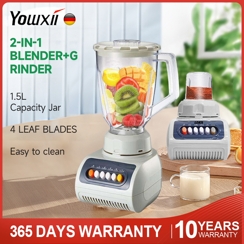 Yowxii Blender For Fruits And Vegetables 2 in 1 blender High Power ...