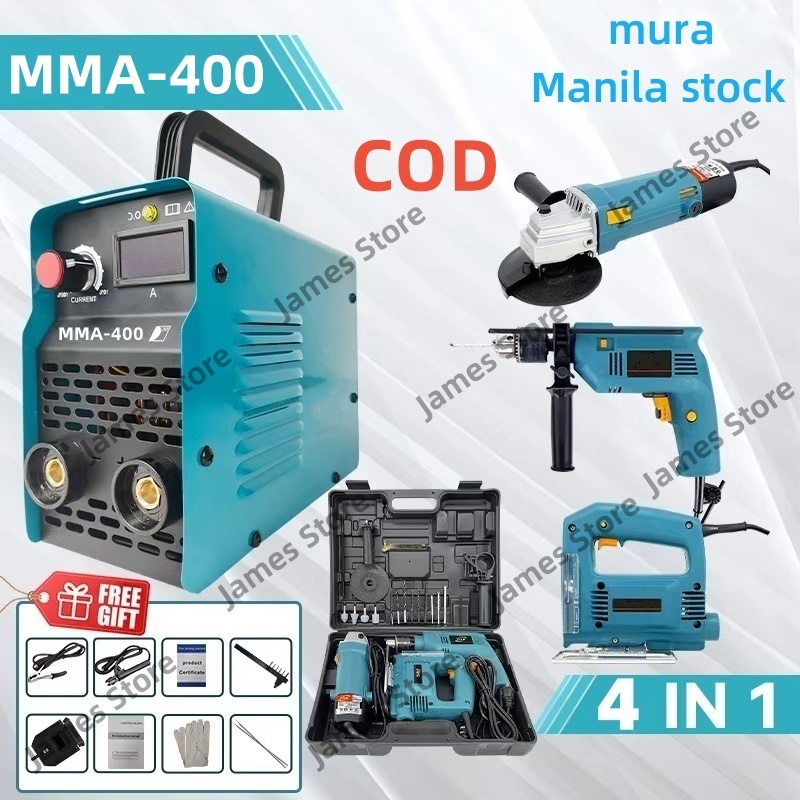 MMA-300/400 Portable IGBT Inverter Welding Machine+Angle Grinder And ...